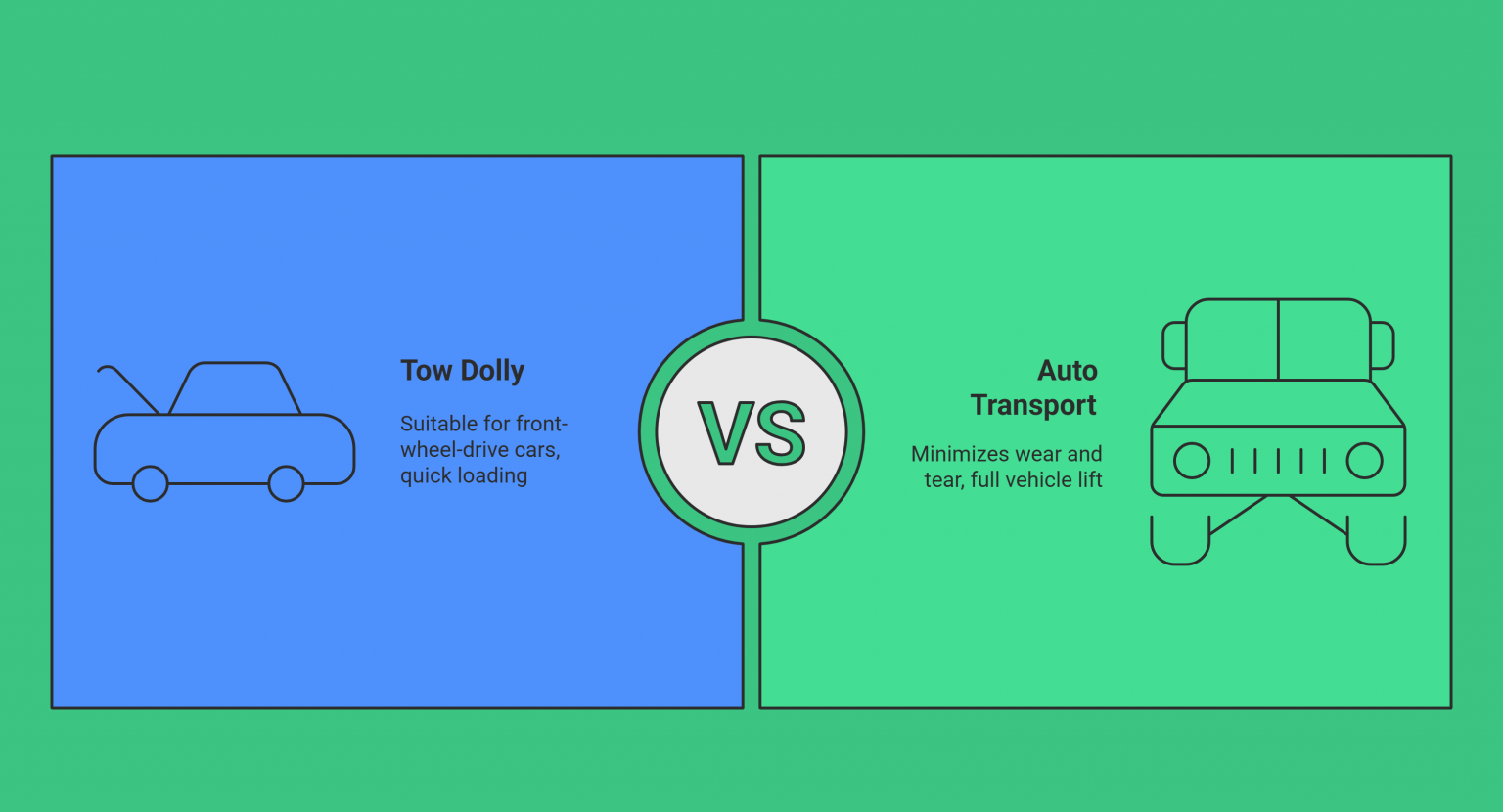 Tow Dolly Vs. Auto Transport - Which is Better? | Sherpa Auto Transport